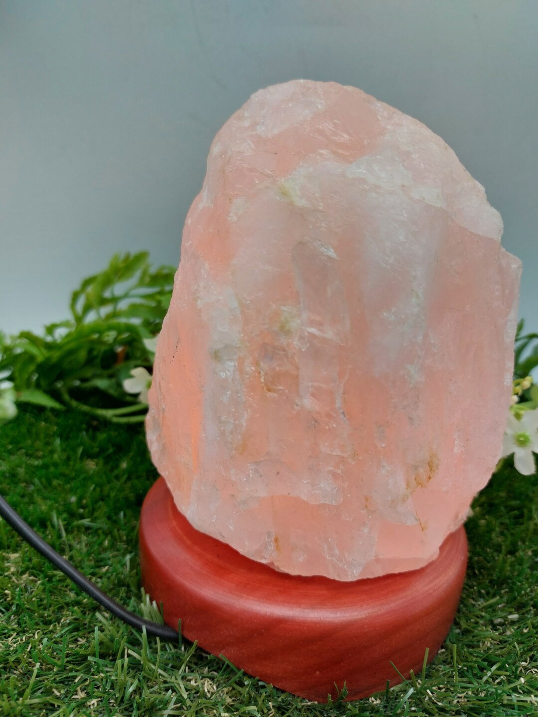 Rose Quartz Light Decor,natural Crystal Lamps Decor,wedding Decor,home ...