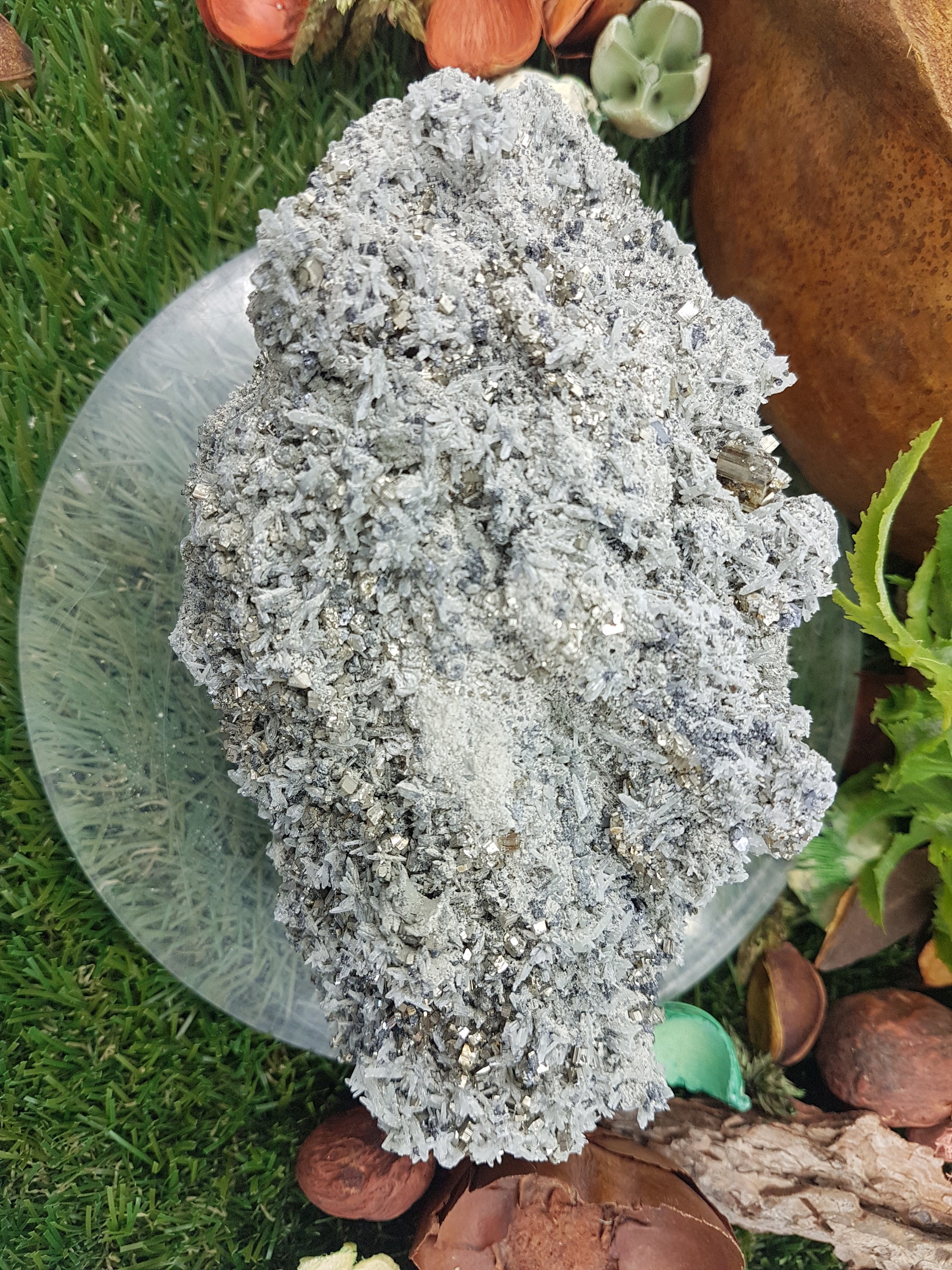 Rare Spikey Quartz With Pyrite Gold Cubes, Chalcopyrite & Calcite - Etsy UK