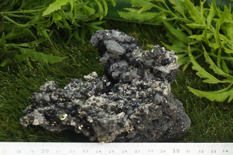 Natural Crystal Galenite Copper Pyrite Calcite Oxidation | Etsy