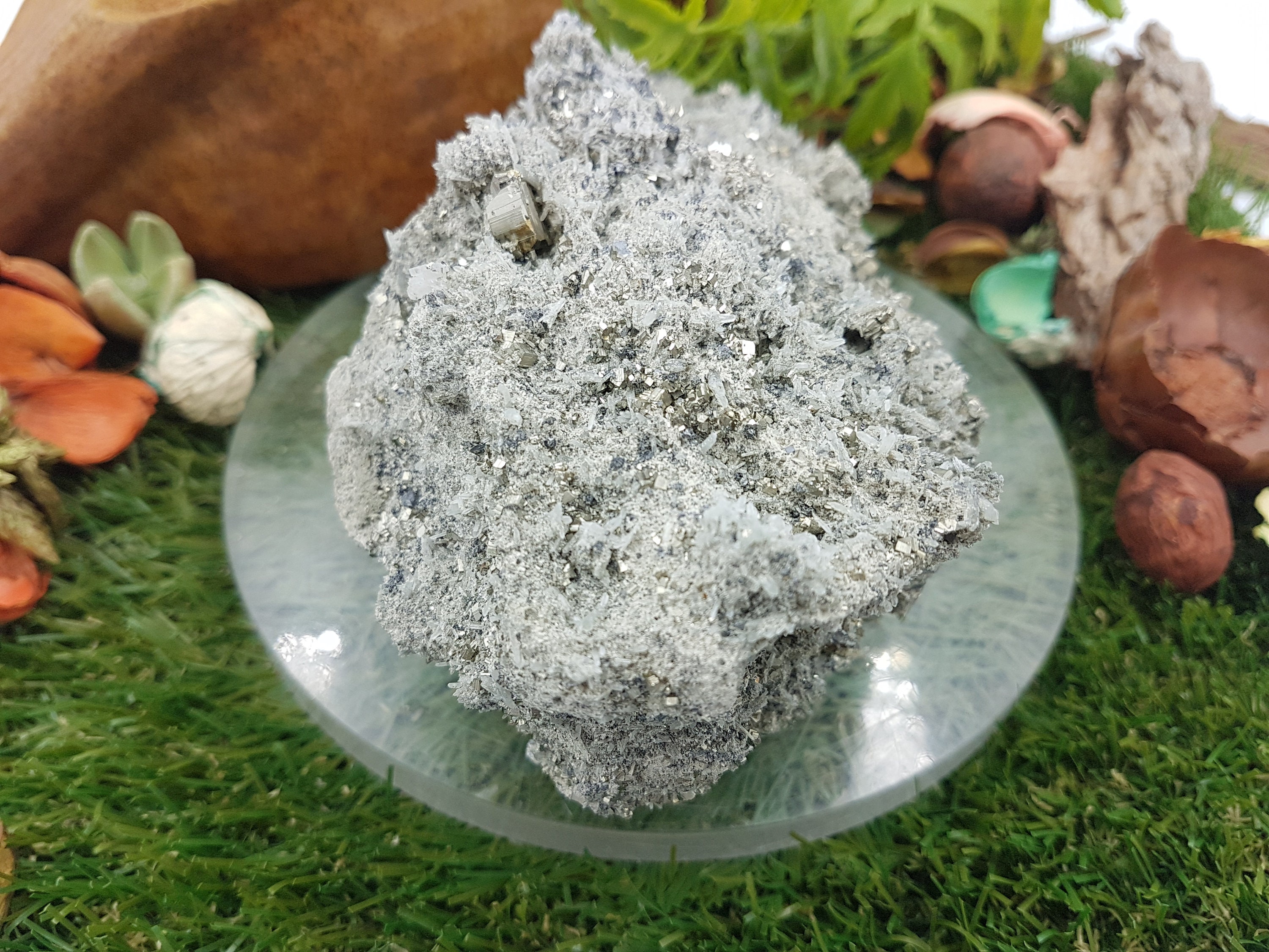 Rare Spikey Quartz With Pyrite Gold Cubes, Chalcopyrite & Calcite - Etsy UK