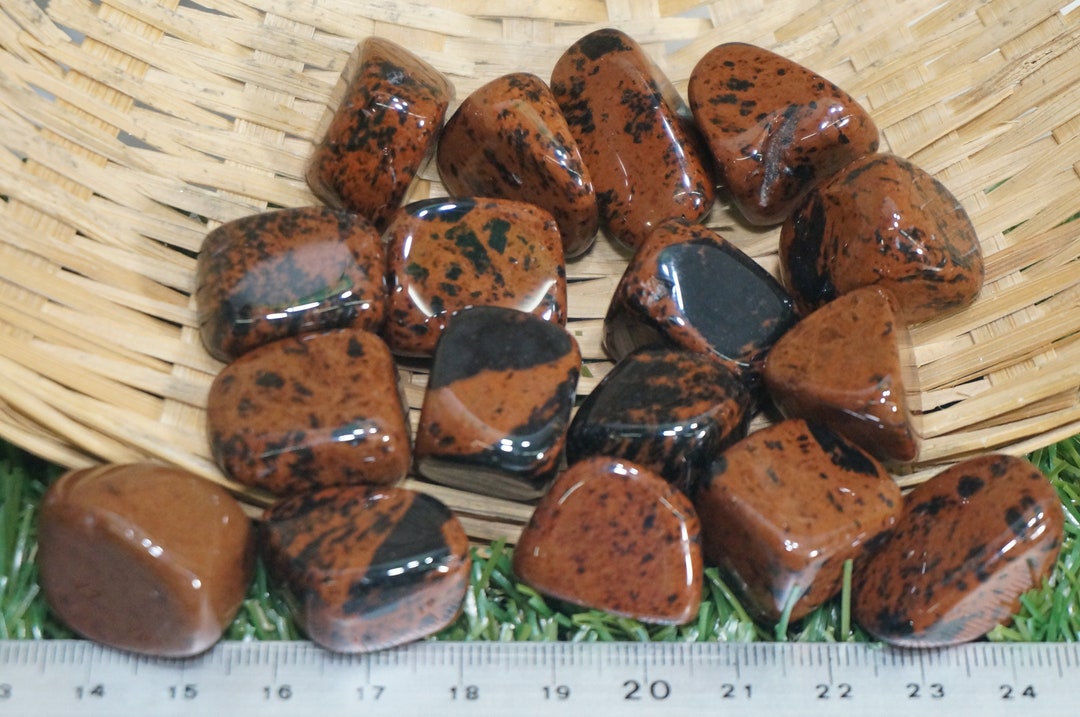 Natural Brown Obsidian Specimen- Healing Stone- Chakras Reiki Polished ...