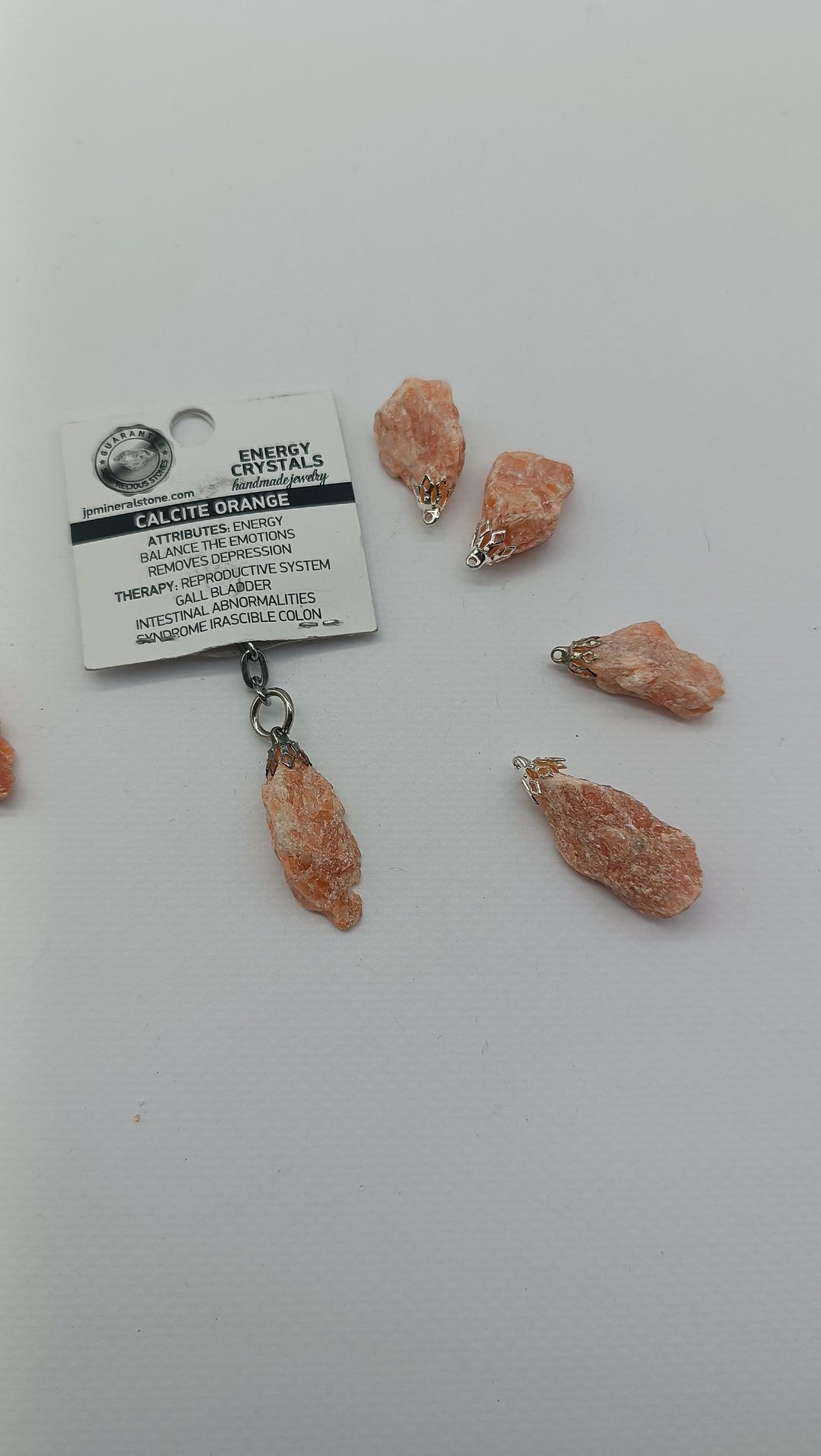 Raw Orange Calcite Crystal Keychain - Etsy