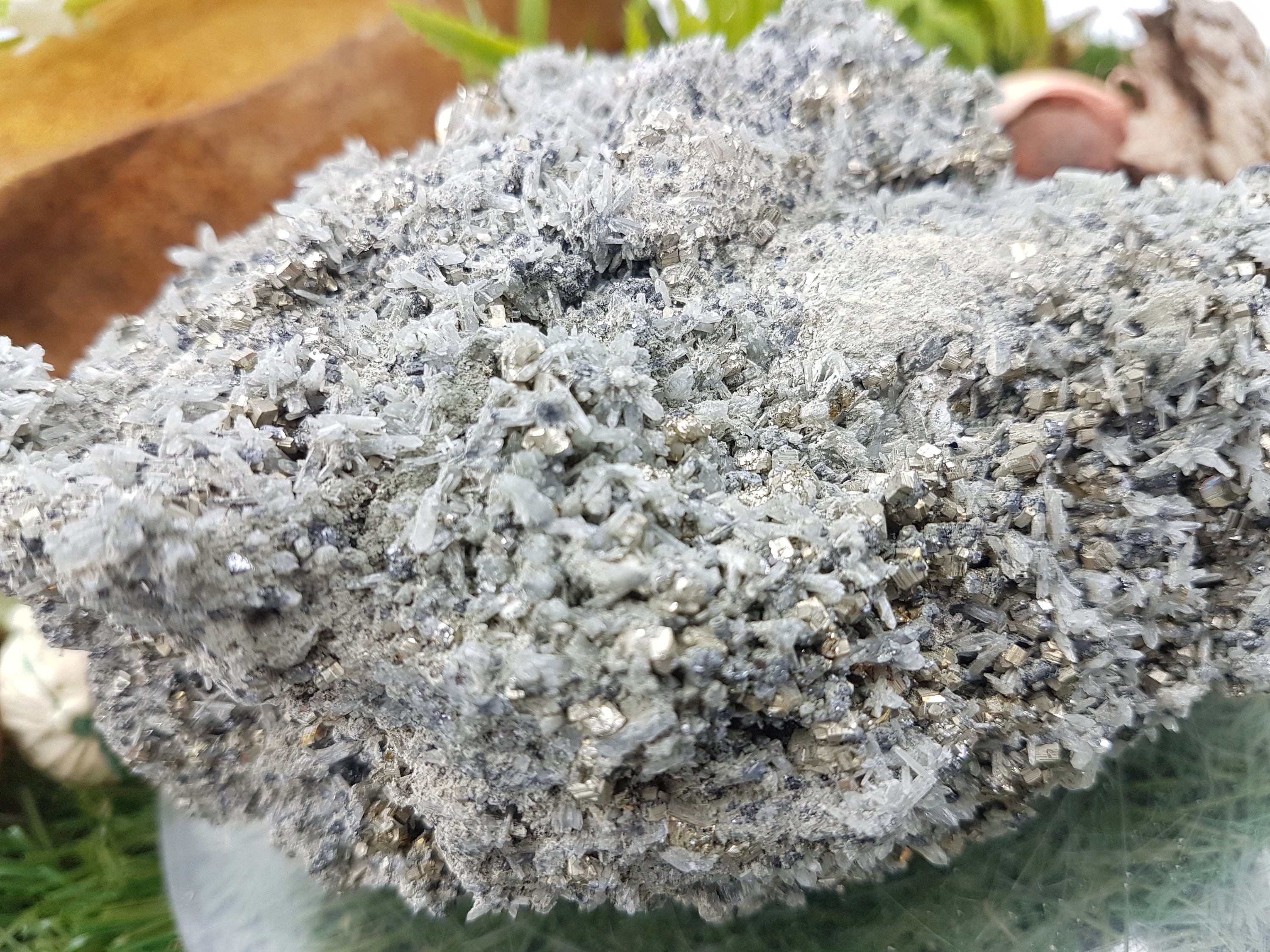 Rare Spikey Quartz With Pyrite Gold Cubes, Chalcopyrite & Calcite - Etsy UK