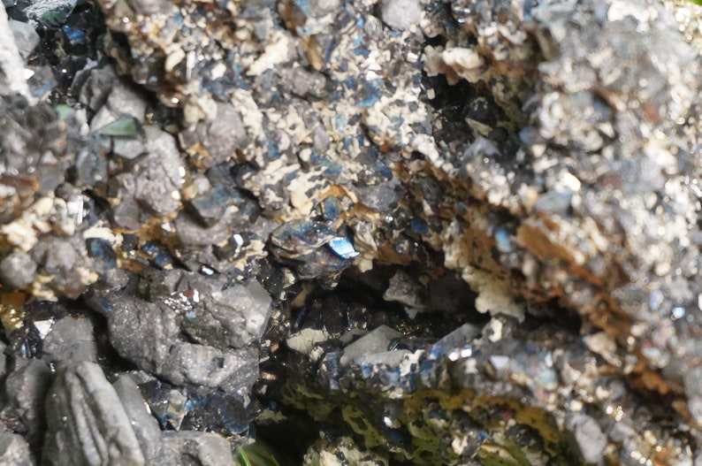 Natural Crystal Galenite Copper Pyrite Calcite Oxidation | Etsy