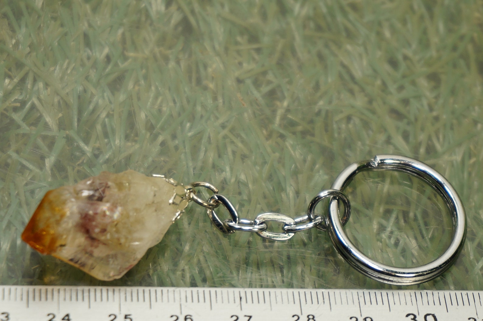 Natural Citrine Keychain Healing Crystal Accessories Zodiac | Etsy