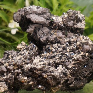 Natural, Crystal, Galenite, Copper, Pyrite, Calcite Oxidation ...