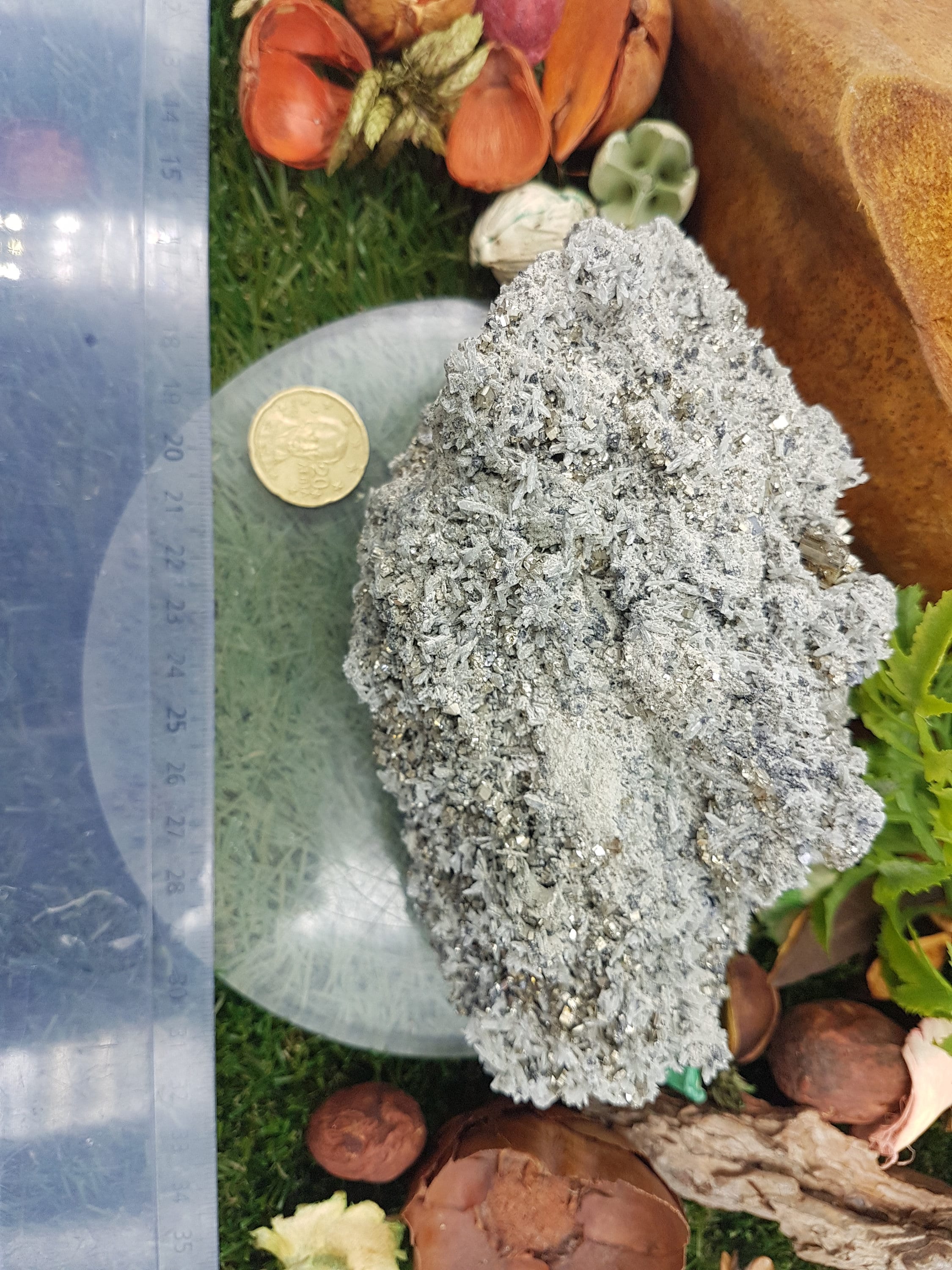 Rare Spikey Quartz With Pyrite Gold Cubes, Chalcopyrite & Calcite - Etsy UK