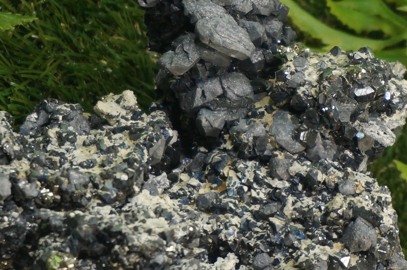 Natural Crystal Galenite Copper Pyrite Calcite Oxidation | Etsy