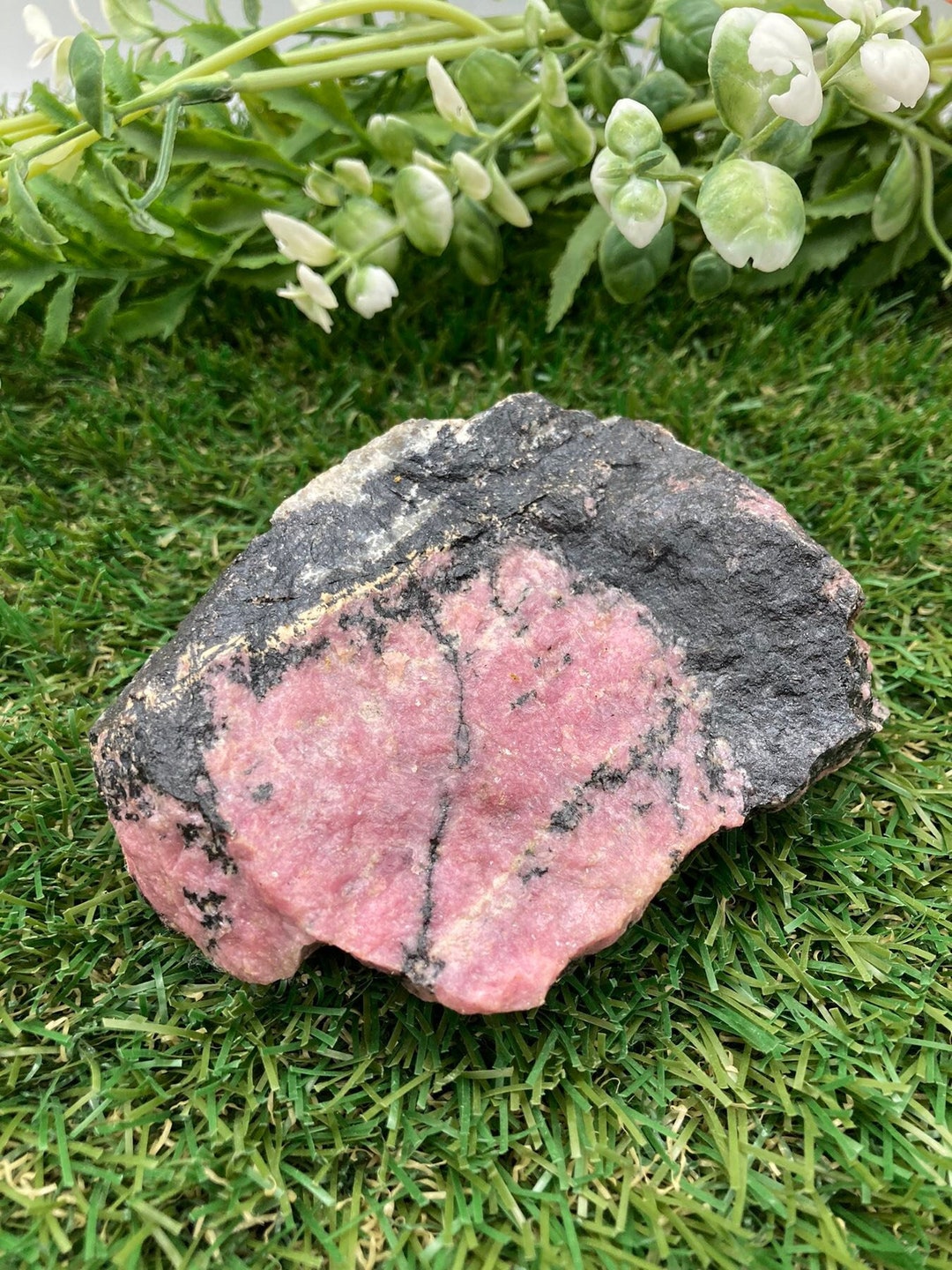 Rhodonite Natural Rough Crystal Mineral- Crystal Specimen for ...