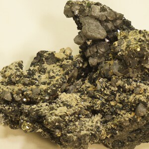 Natural, Crystal, Galenite, Copper, Pyrite, Calcite Oxidation ...