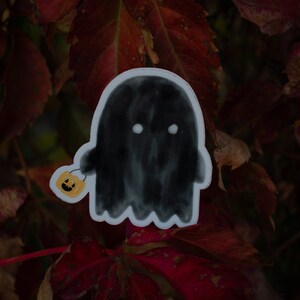 Trick-or-treat Ghostie Vinyl Sticker Halloween Weatherproof - Etsy