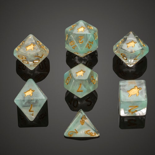 Dice RPG Set of 7 'spirit Of' Minotaur Dice Dungeons | Etsy