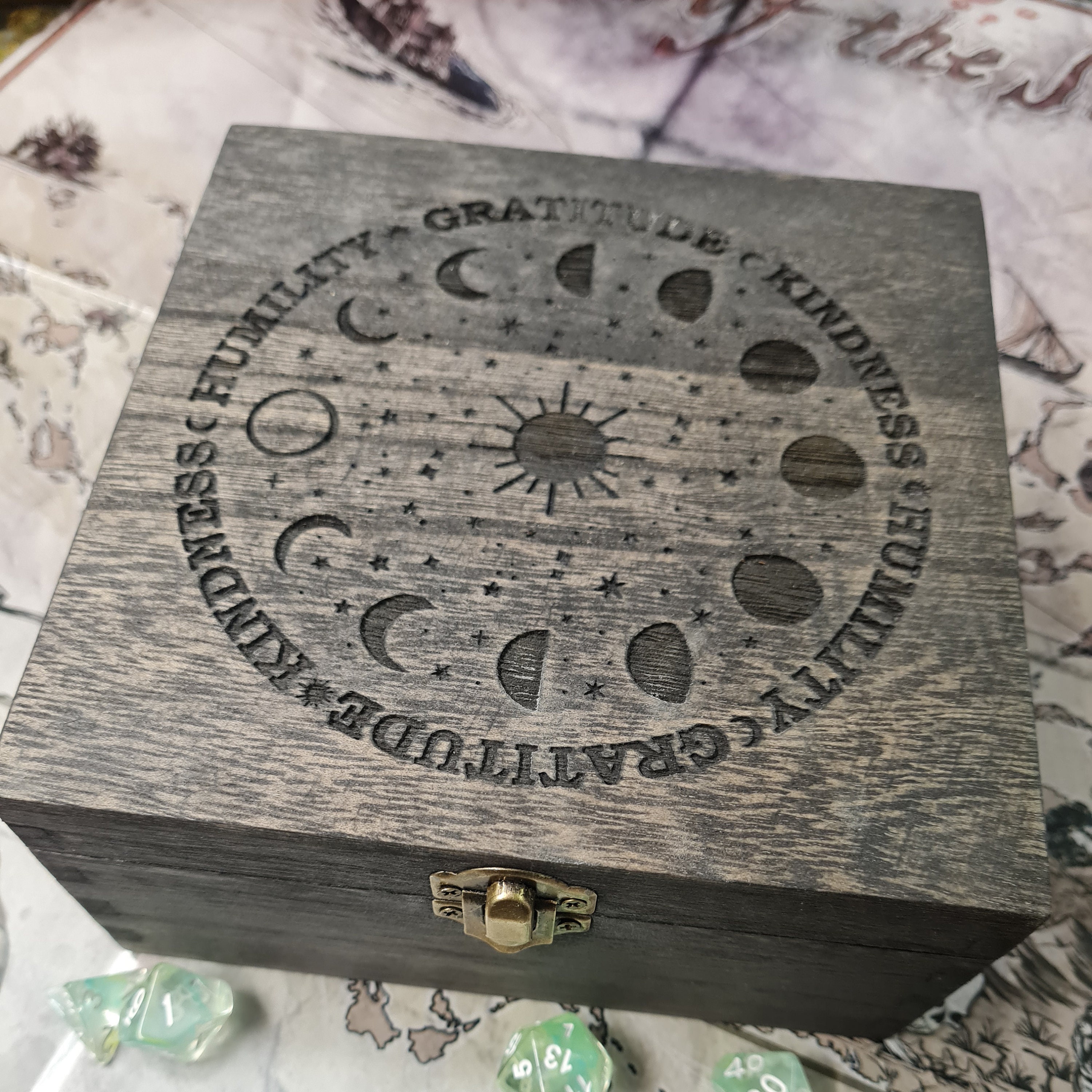 Stage of the Moon Box Keepsakes Dice Box Dungeons and - Etsy