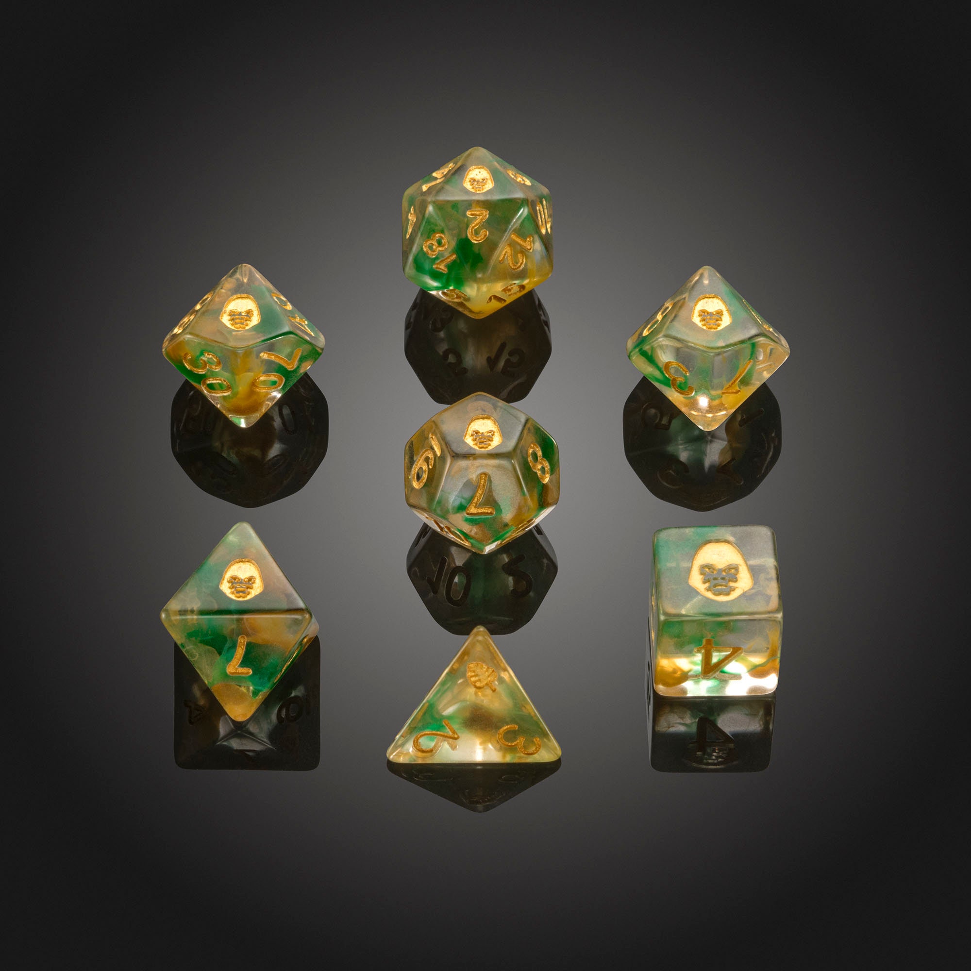 Dice RPG Set of 7 'spirit Of' Gorilla Dice Dungeons - Etsy