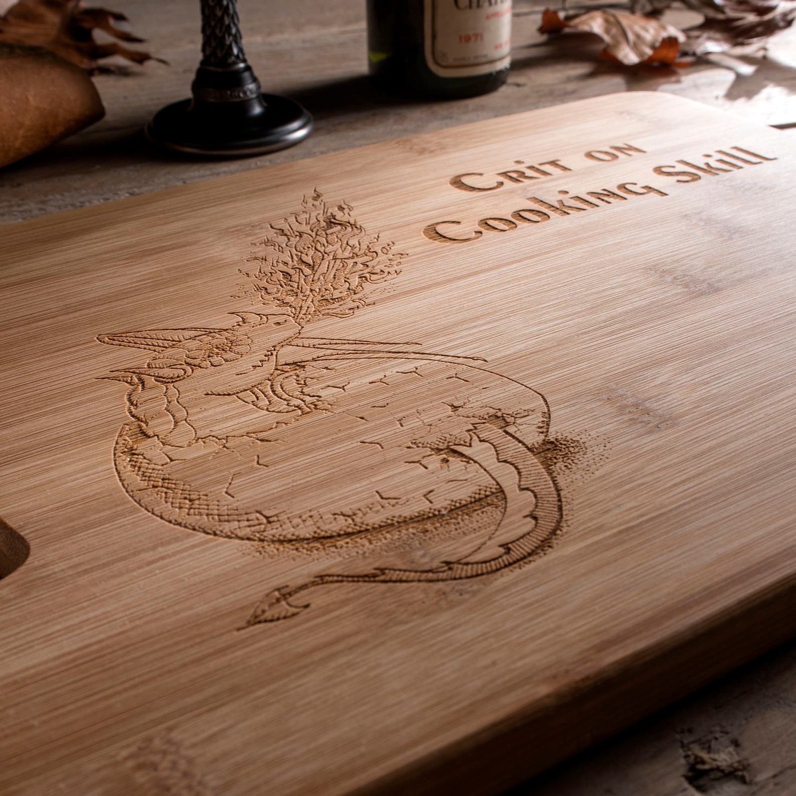 Dragon Chopping Board Dragon Board Cooking Geek Gift Crit - Etsy