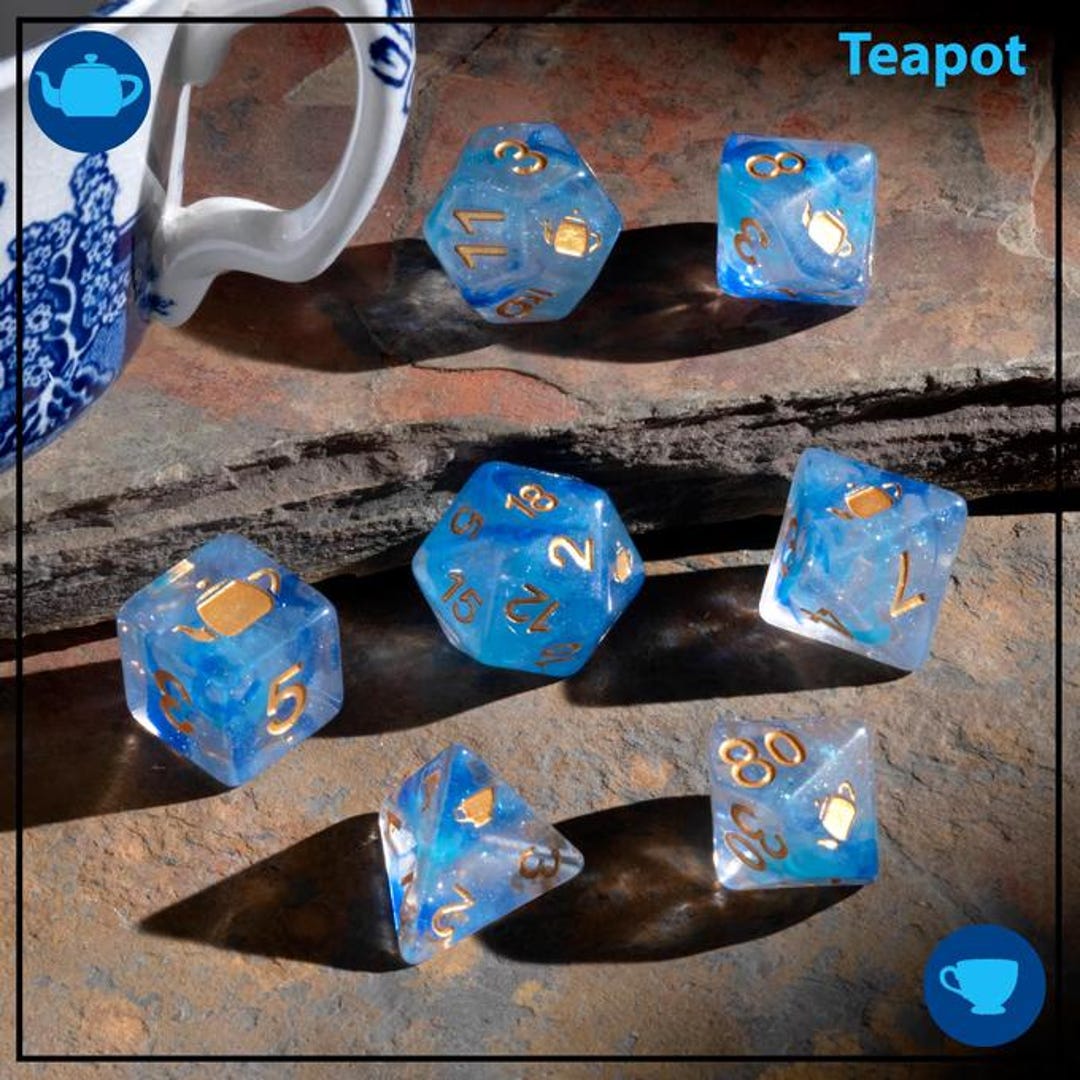 Dice 'spirit Of' Trinkets - Teapot Dice RPG Dice Set - Etsy