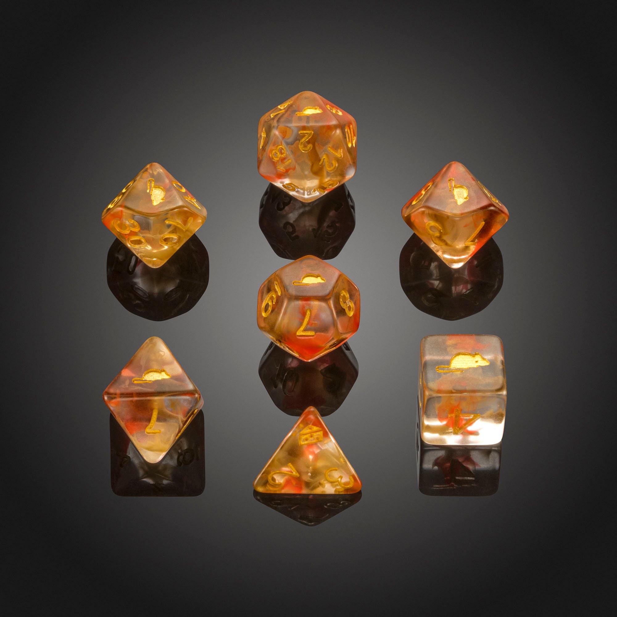 Dice RPG Set of 7 'Spirit Of' Rat Dice Dungeons and | Etsy