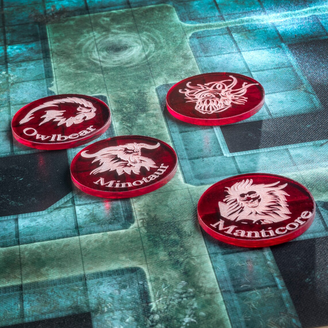 Monster Tokens Dungeons&dragons Pathfinder Geek Gaming | Etsy