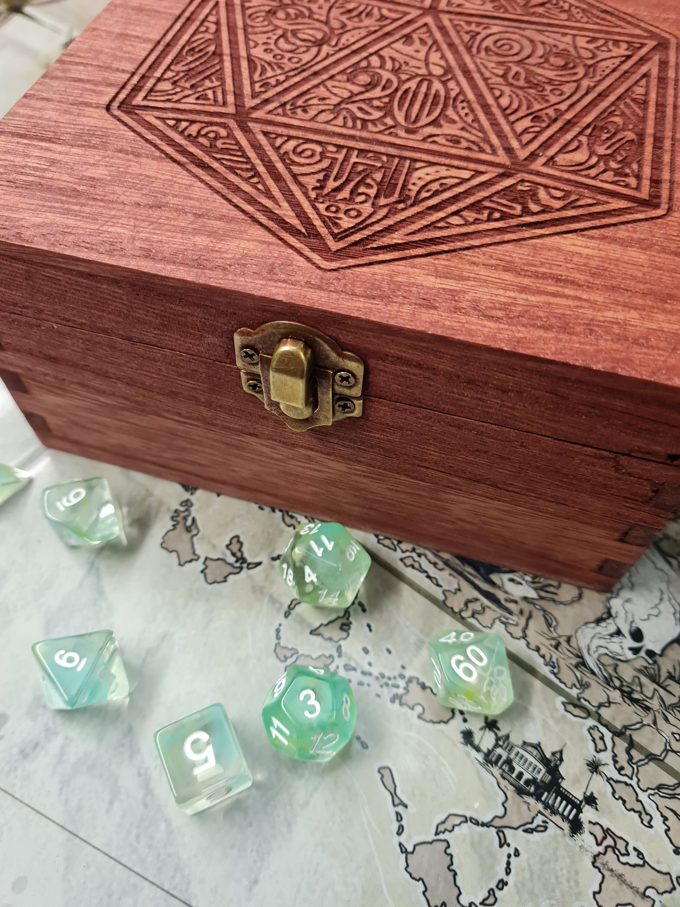 Ornate D20 Keepsakes Dice Box Dungeons and Dragons Gaming - Etsy