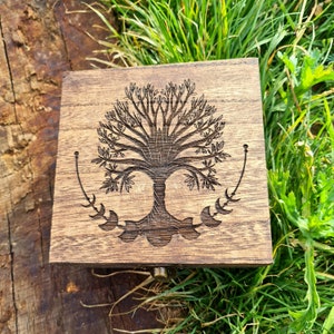 Moon Tree Box, Tree of Life Collector, RPG, Dice Box, Keepsake Box ...