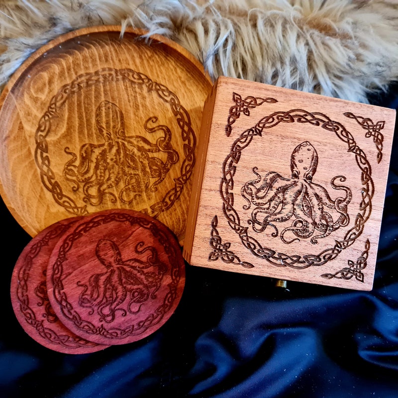 Wooden Octopus - Etsy