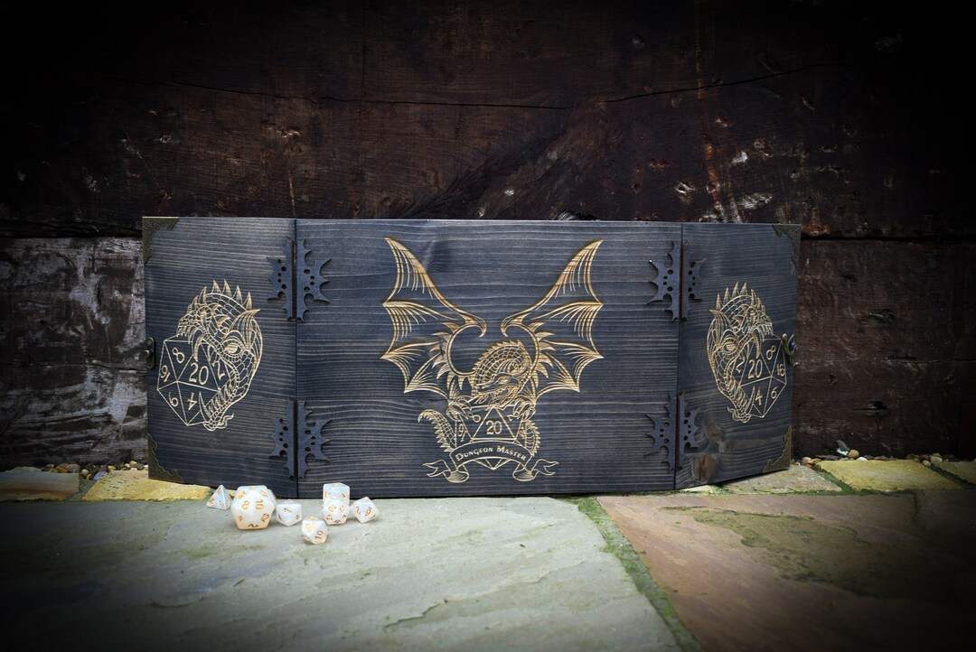 Ebony Dungeon Master Screens Built in Tracker and Tokens Included RPG ...