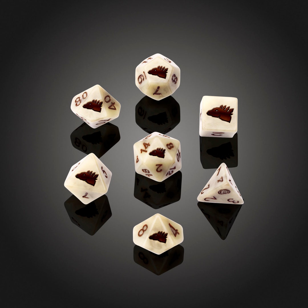 Dice RPG Set of 7 'spirit Of' Stegosaurus, Dungeons and Dragons ...