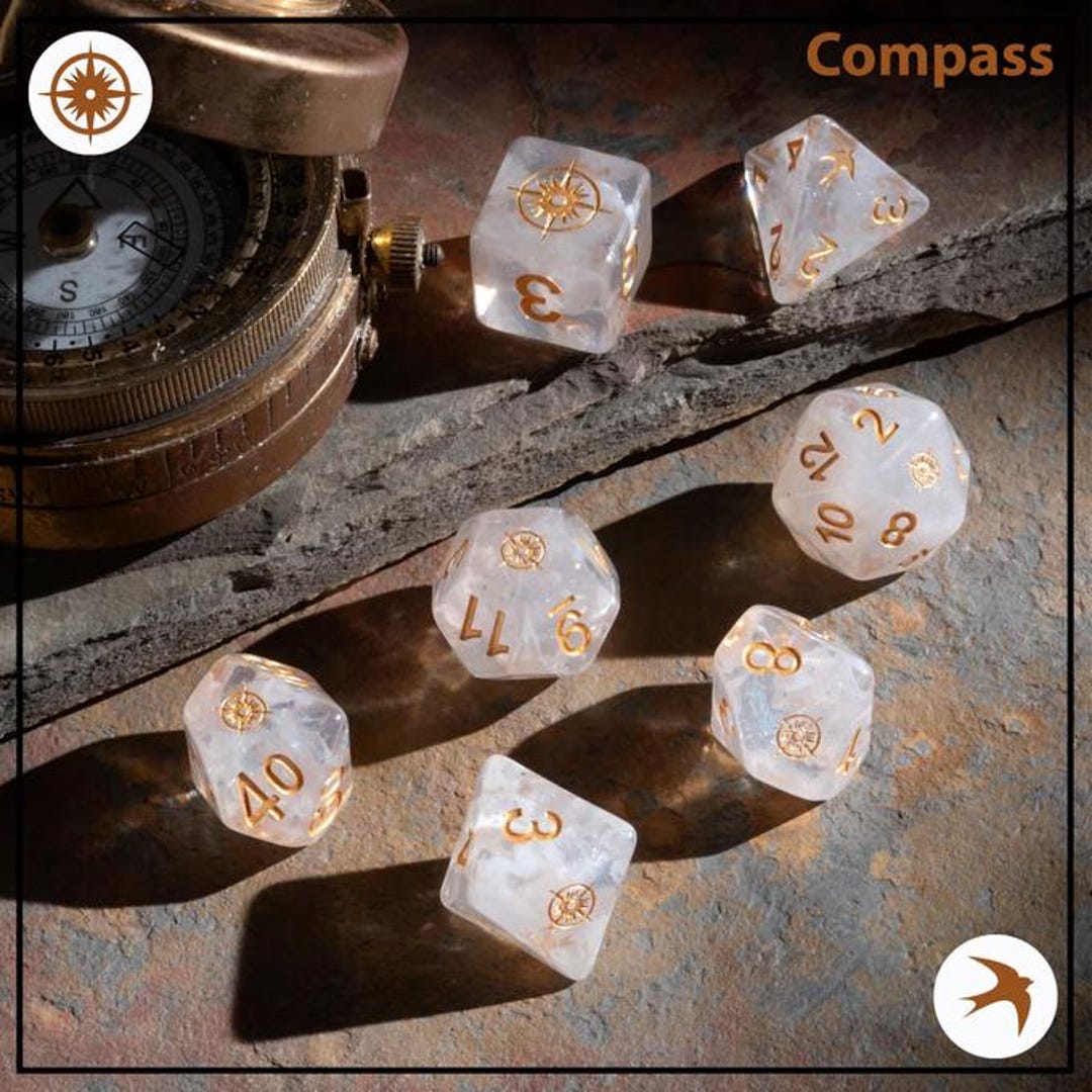 Dice 'spirit Of' Trinkets - Compass RPG Dice Set - Etsy