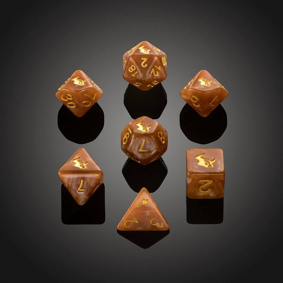 Dice RPG Set of 7 'spirit Of' Minotaur Dice, Dungeons and Dragons ...