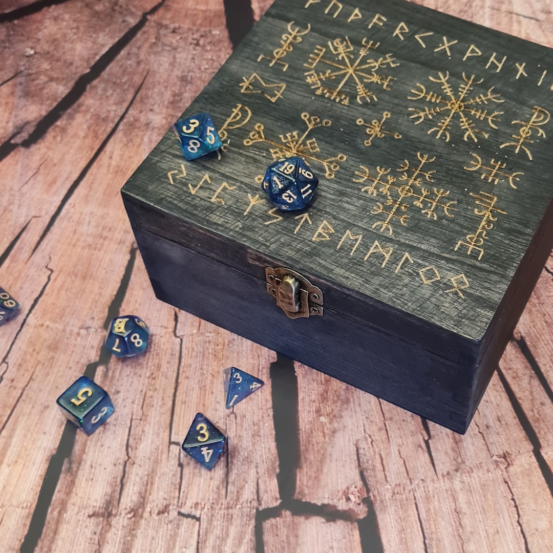 Nord Viking Box, Runes, Keepsakes, Storage Box,dice Box, Dungeons and ...