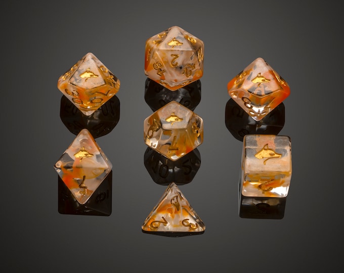 Dice RPG Set of 7 'spirit Of' Fox Dice , Dungeons and Dragons ...