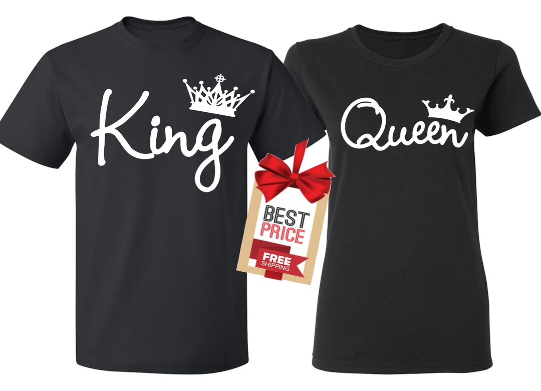Couple Matching Shirts King And Queen Shirts Couple T Shirt Etsy