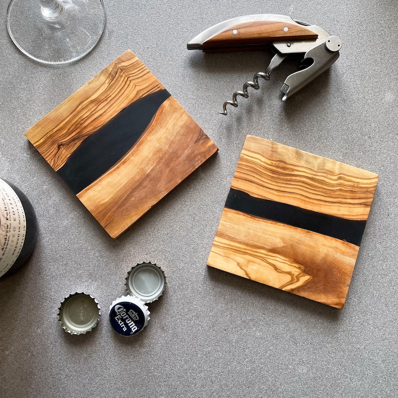 Wood Drink Coasters - Etsy