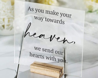 Acrylic Sign Funeral - Etsy