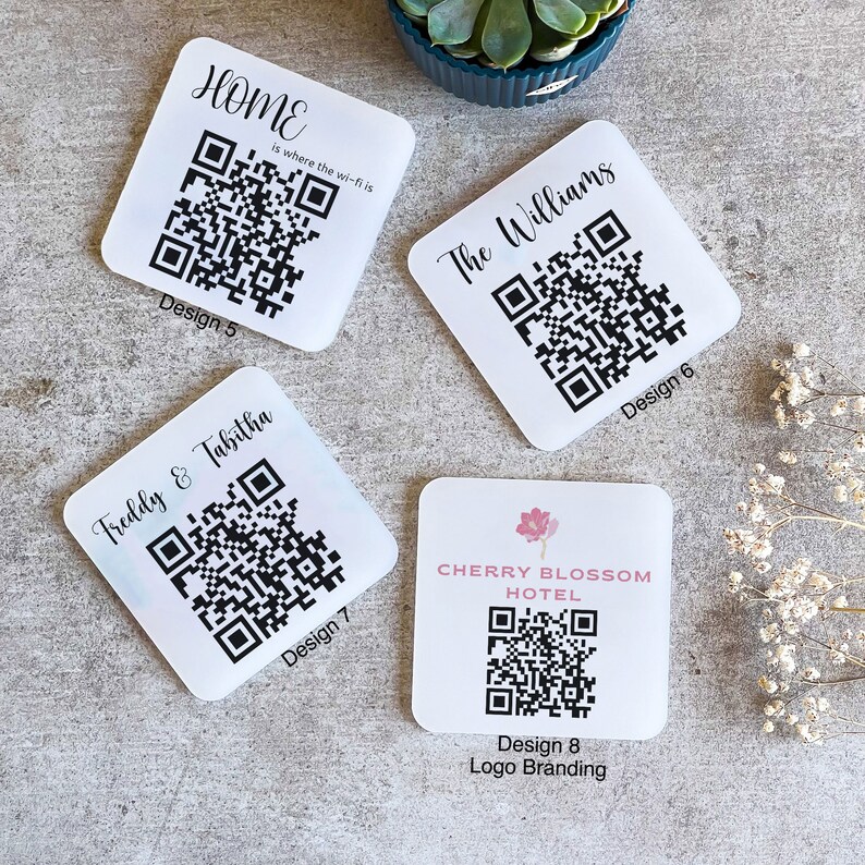 Personalised Your Own Unique Wi-fi QR Code Printed Acrylic - Etsy