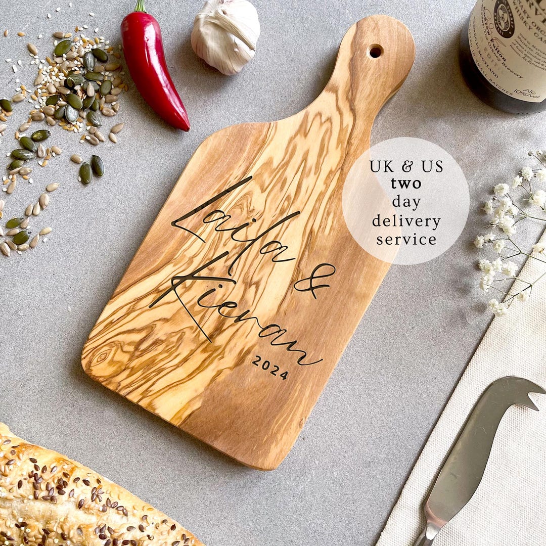 Personalized Engraved Cheese Board Personalised Cheeseboard New Home ...