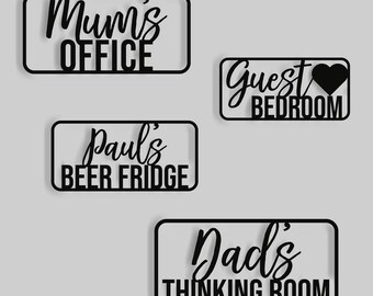 Study Room Door Sign - Etsy