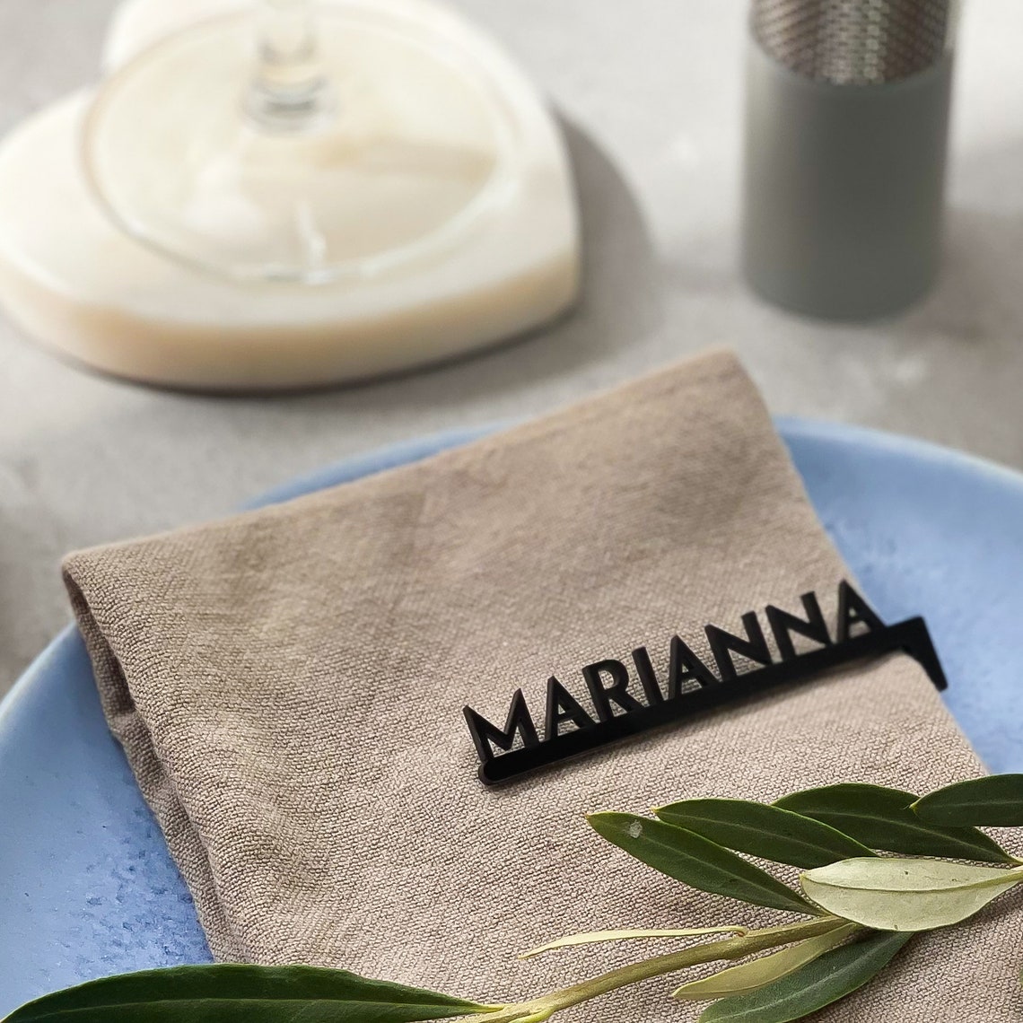 Wedding Place Setting Names Napkin Name Tags Wedding Table - Etsy