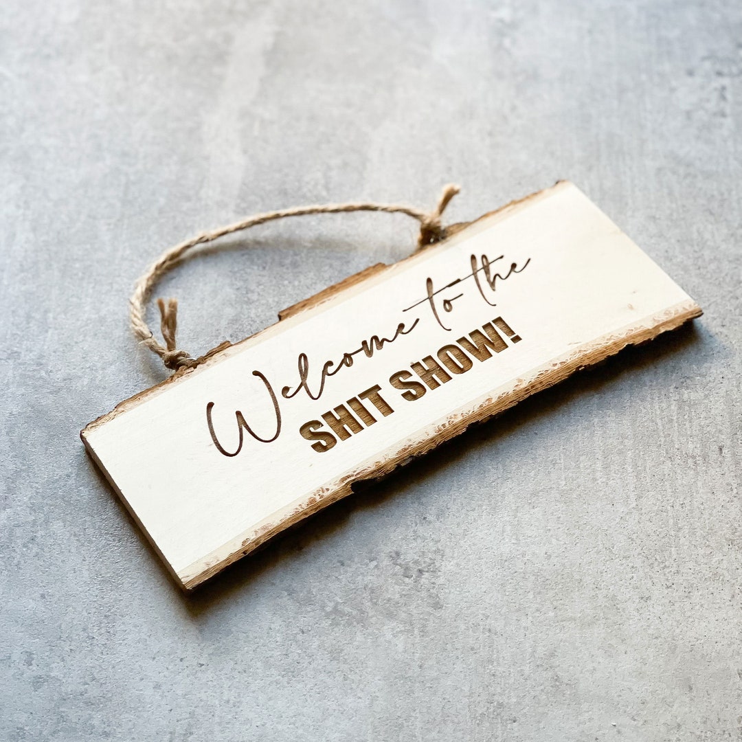 Funny Hanging Wall Sign Entrance Door Hanger Rustic - Etsy