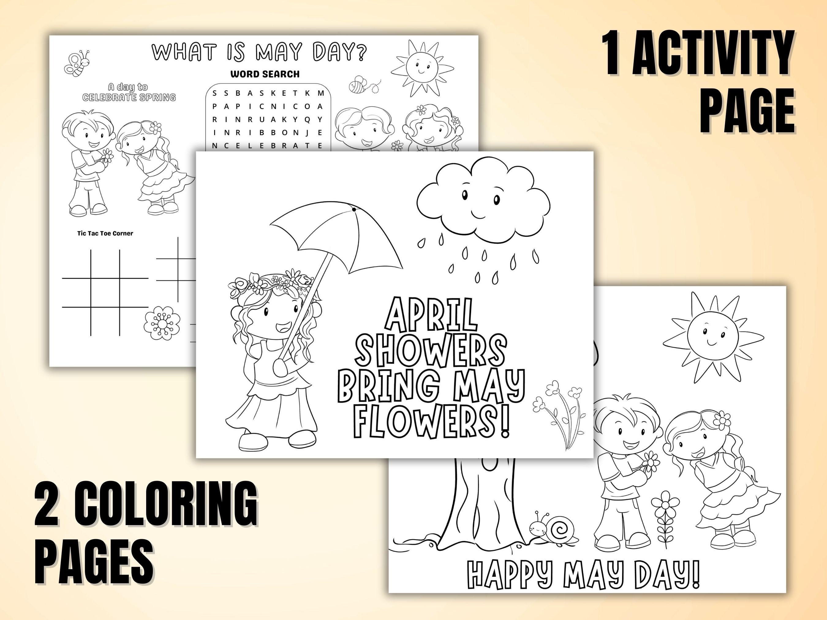 May Day Activity Pages May Day Coloring Pages May Day Craft Activity ...