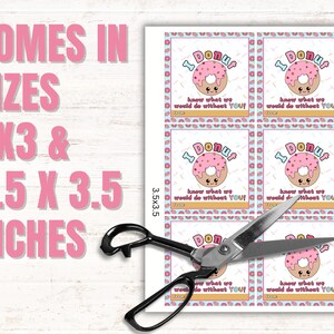 Donut Appreciation Gift Tag Staff Appreciation Donuts Gift Tag Teacher ...