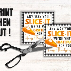 Teacher Pumpkin Pie Takes Thankful for You Staff Pie Appreciation Tags ...