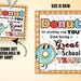 Donut Teacher Appreciation First Day of School Sign Printable Donut ...