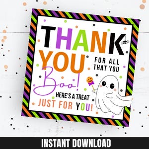 Employee Halloween Tag Teacher Appreciation Candy Tags Halloween Tags ...