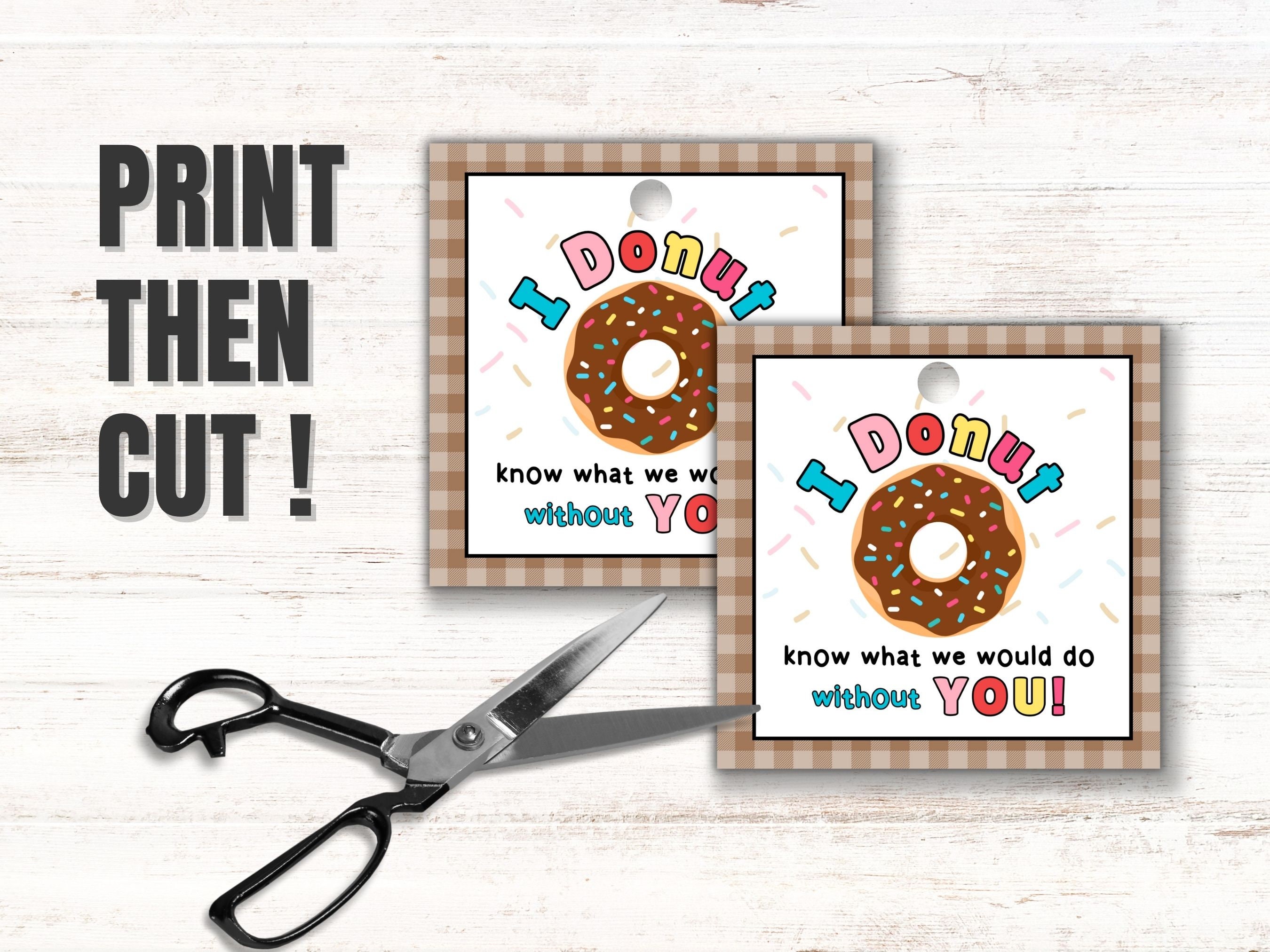 Donut Appreciation Tags Donut Printable Employee Appreciation Tags ...
