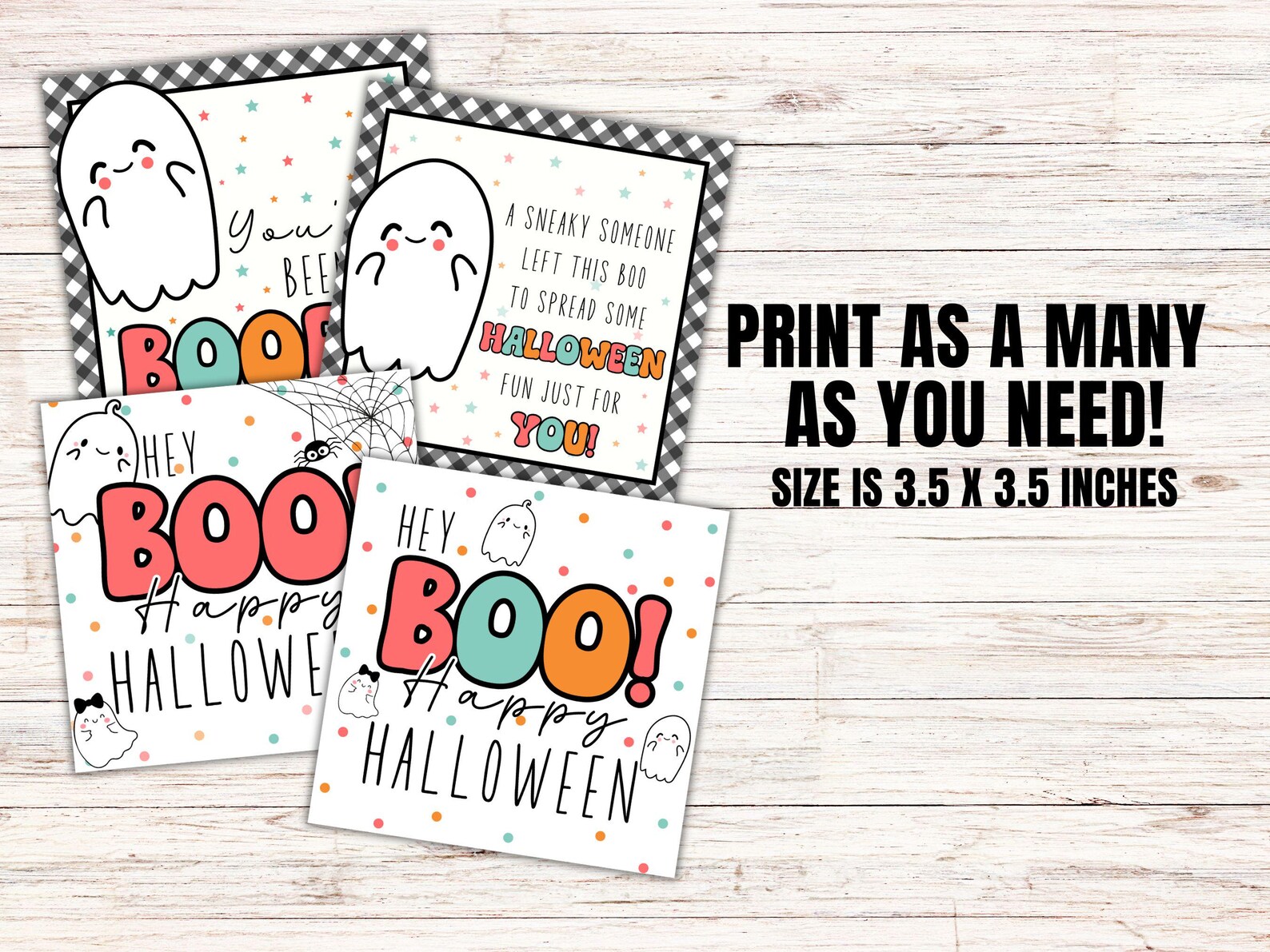 Halloween Neighbor You've Been Booed Boo Basket Tag Coworker Boo Game ...