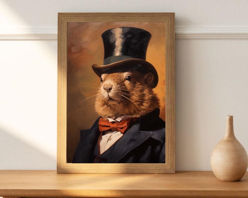 Groundhog Day Wall Art Printable, Groundhog Decor for Groundhog Day ...