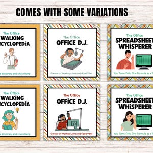 Funny Employee Appreciation Tags - Team Recognition Gift Tags, Staff ...