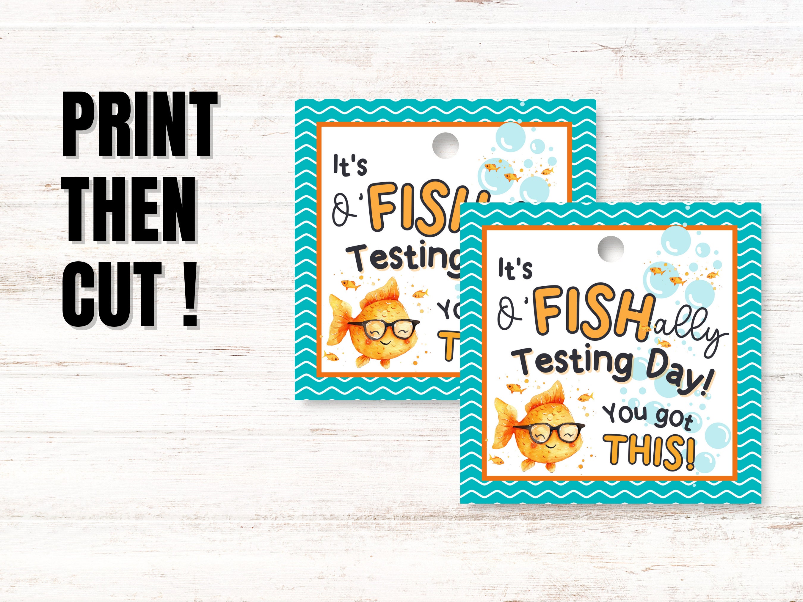 Testing Tags Student Encouragement Testing Card Classroom Testing Snack ...