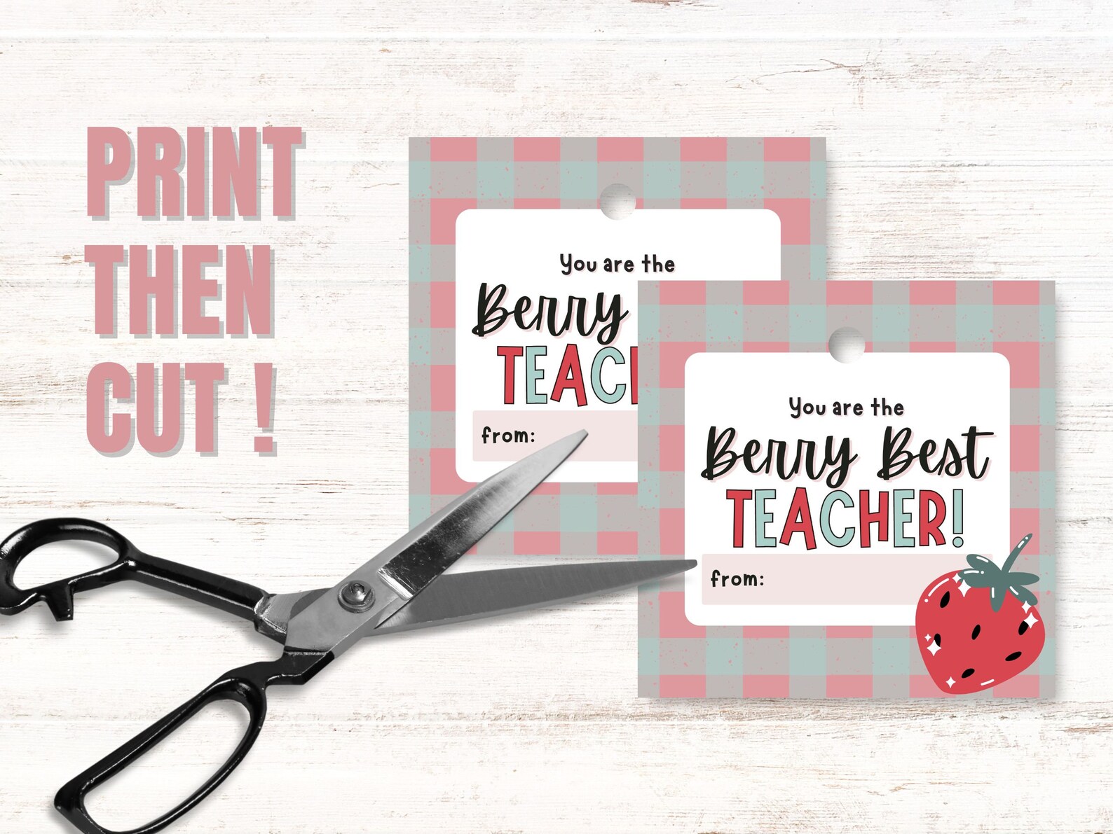 Berry Best Teacher Appreciation Gift Tag Primary Teacher Appreciation ...
